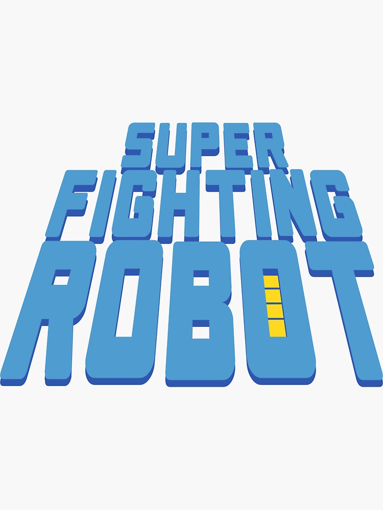 "Super Fighting Robot" Sticker for Sale by GameClassics | Redbubble