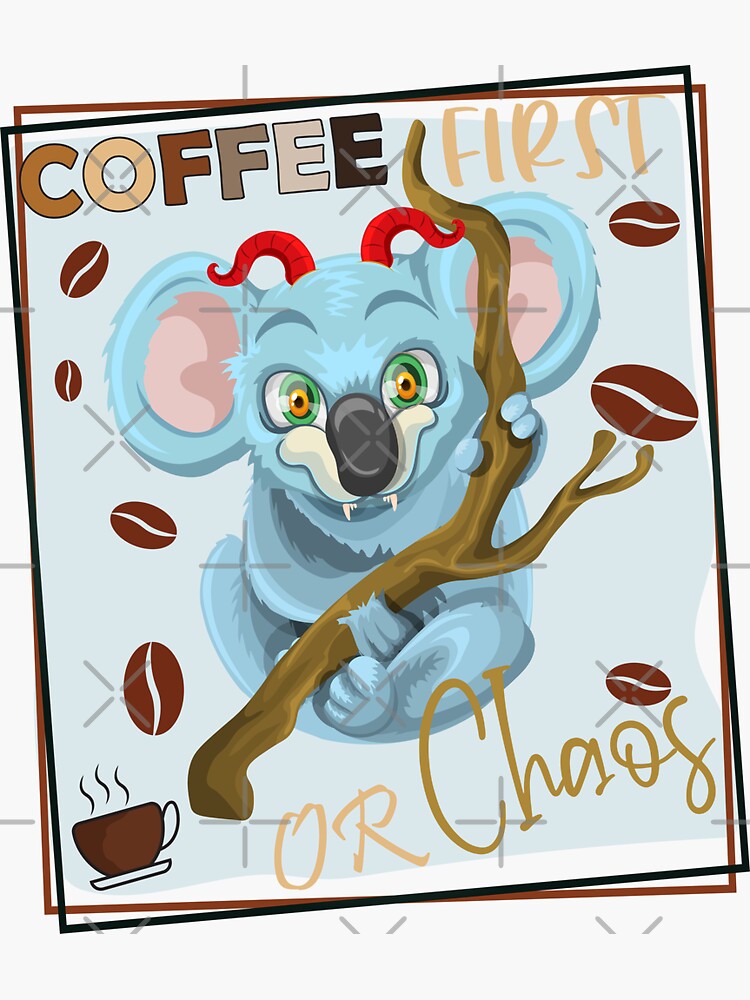 "Grumpy Drop bear" Sticker for Sale by Caroodoo | Redbubble