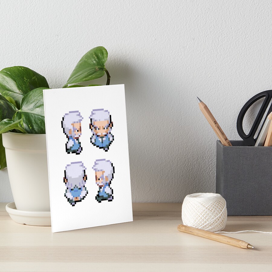 "Pixel Professor Rowan Walking Sprites" Art Board Print by rachxt ...