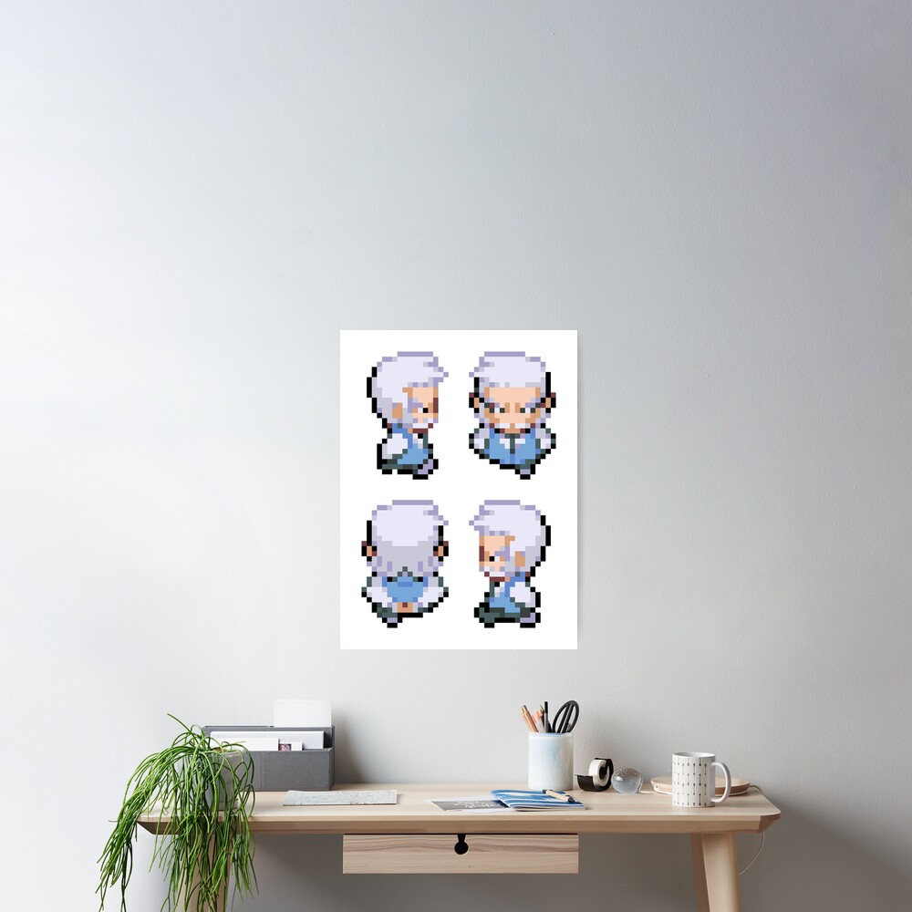 "Pixel Professor Rowan Walking Sprites" Poster for Sale by rachxt ...