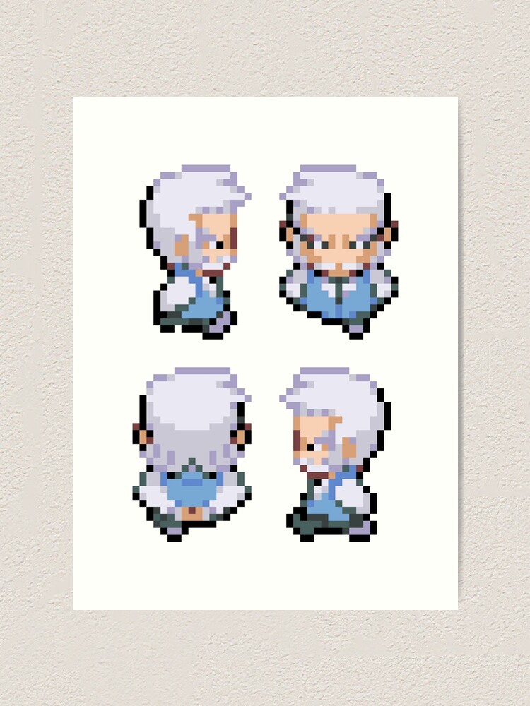 "Pixel Professor Rowan Walking Sprites" Art Print for Sale by rachxt ...