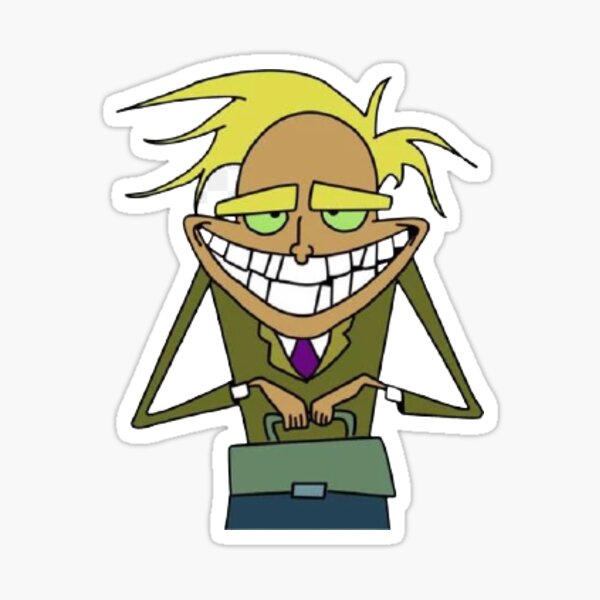 "Freaky Fred on Courage the Cowardly Dog" Sticker by itnastix | Redbubble