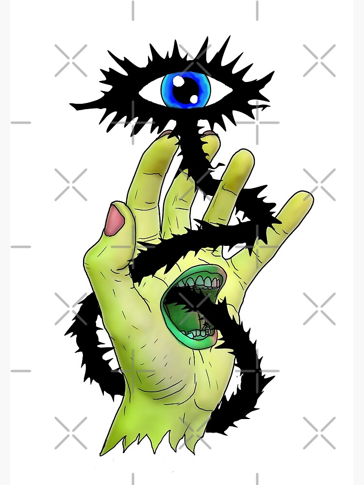 "All-seeing eye scream - Yellow" Poster for Sale by IAW-Studios | Redbubble