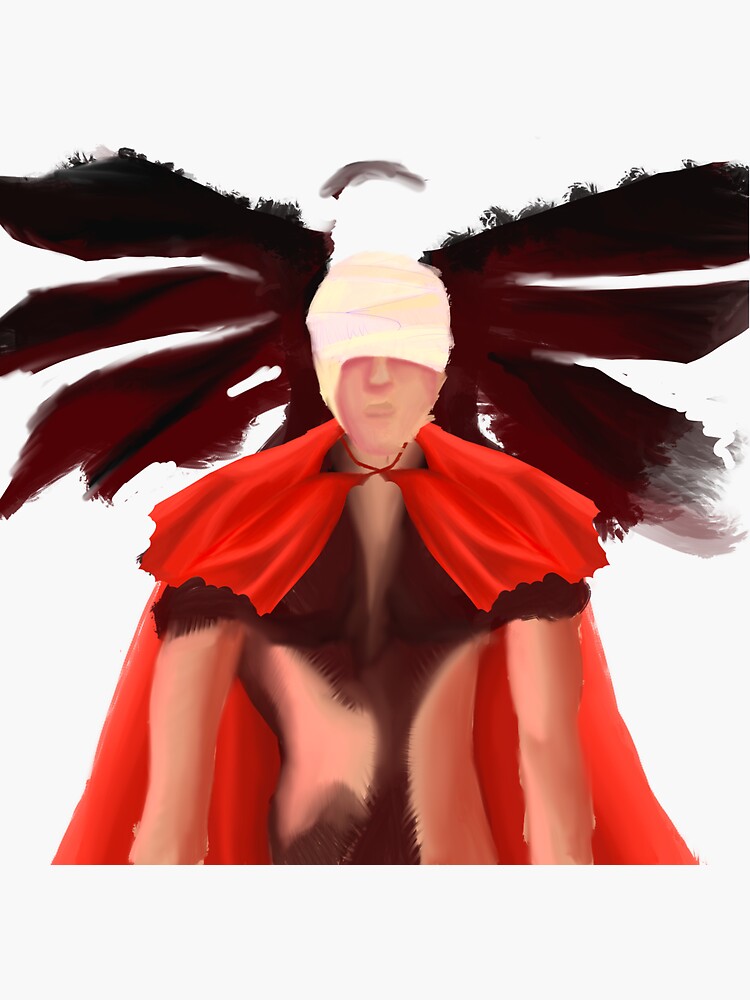 "the big red guy" Sticker for Sale by BonesBoko | Redbubble