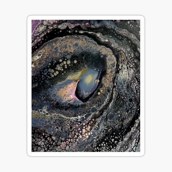 "Eye of the Space Turtle" Sticker by DorsalfinbyBeck | Redbubble