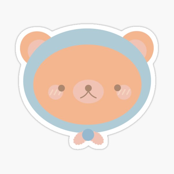 "Cute Blushing Bear" Sticker for Sale by mochamilkbun | Redbubble