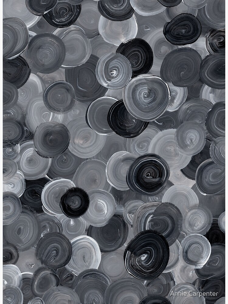 "VOID - Black and White Circle Abstract" Poster by annie1617 | Redbubble