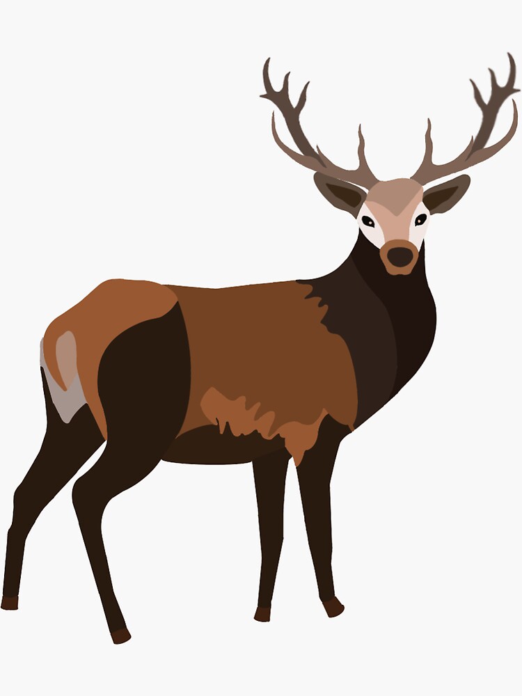 "Stag Sticker" Sticker by faystickers | Redbubble