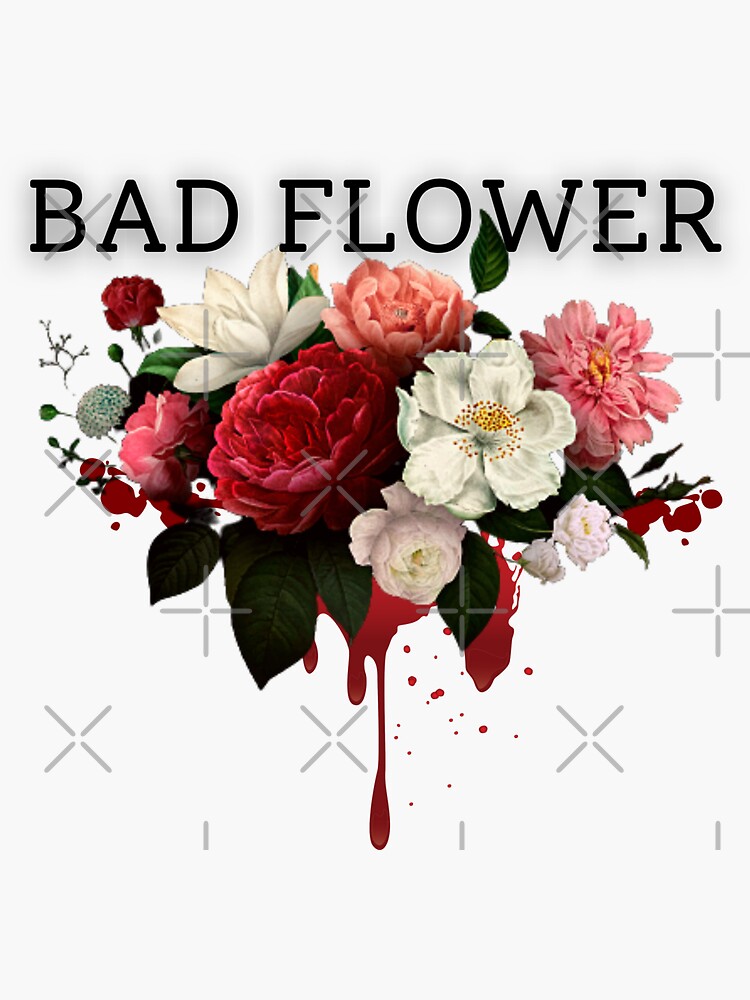 "BADFLOWER" Sticker for Sale by saramostafaart | Redbubble