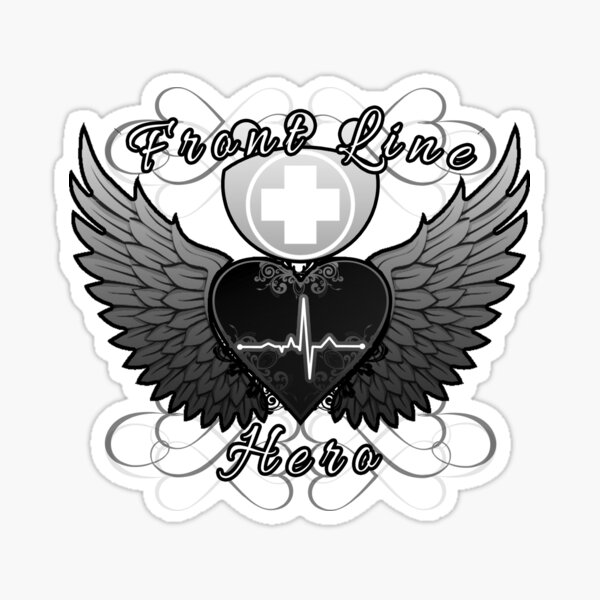 "Front Line Hero" Sticker for Sale by A-T-H | Redbubble