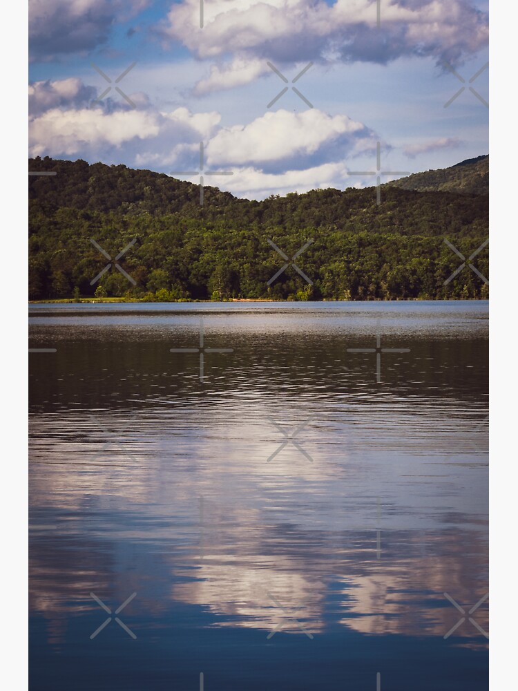 "Lake Moomaw Cloud Reflection Photography" Sticker for Sale by ...