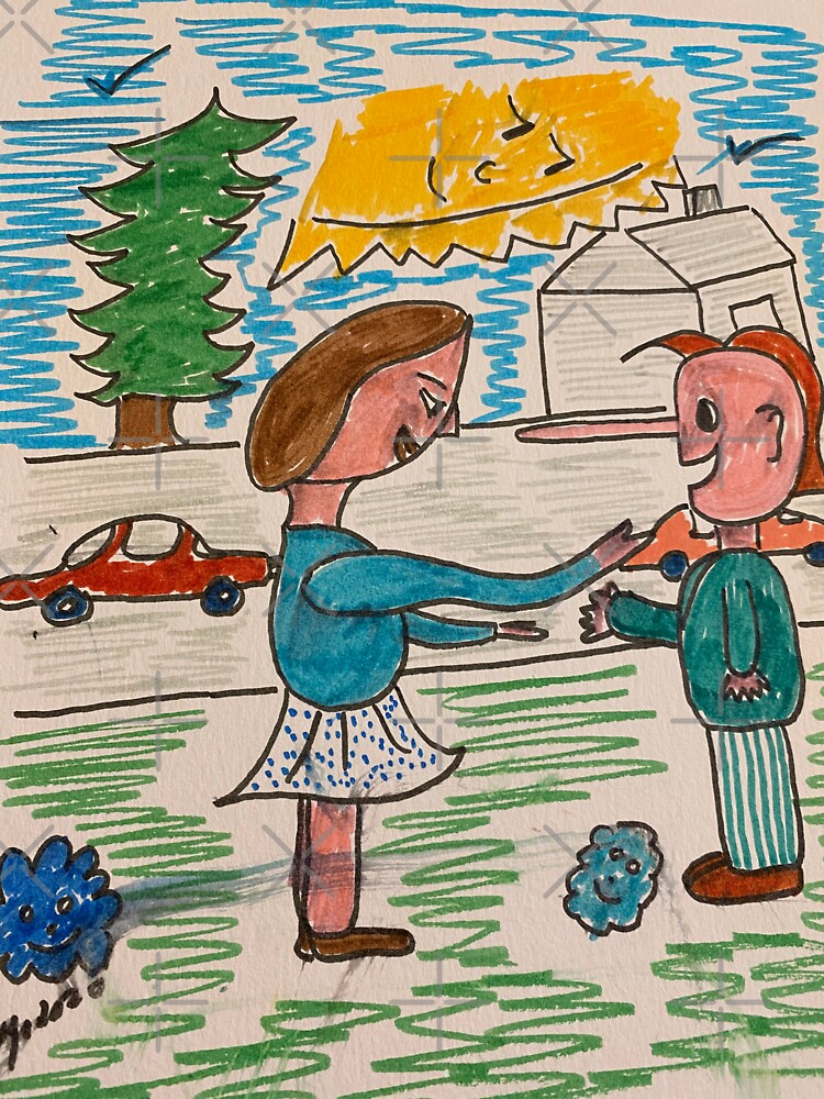 "Little Patty likes little Pinocchio" Sticker for Sale by InSightByGail ...