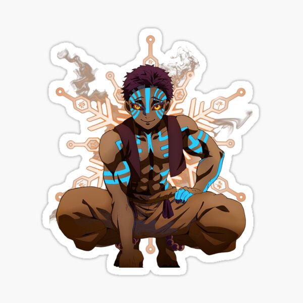 "Akaza" Sticker by Sarkitawo | Redbubble