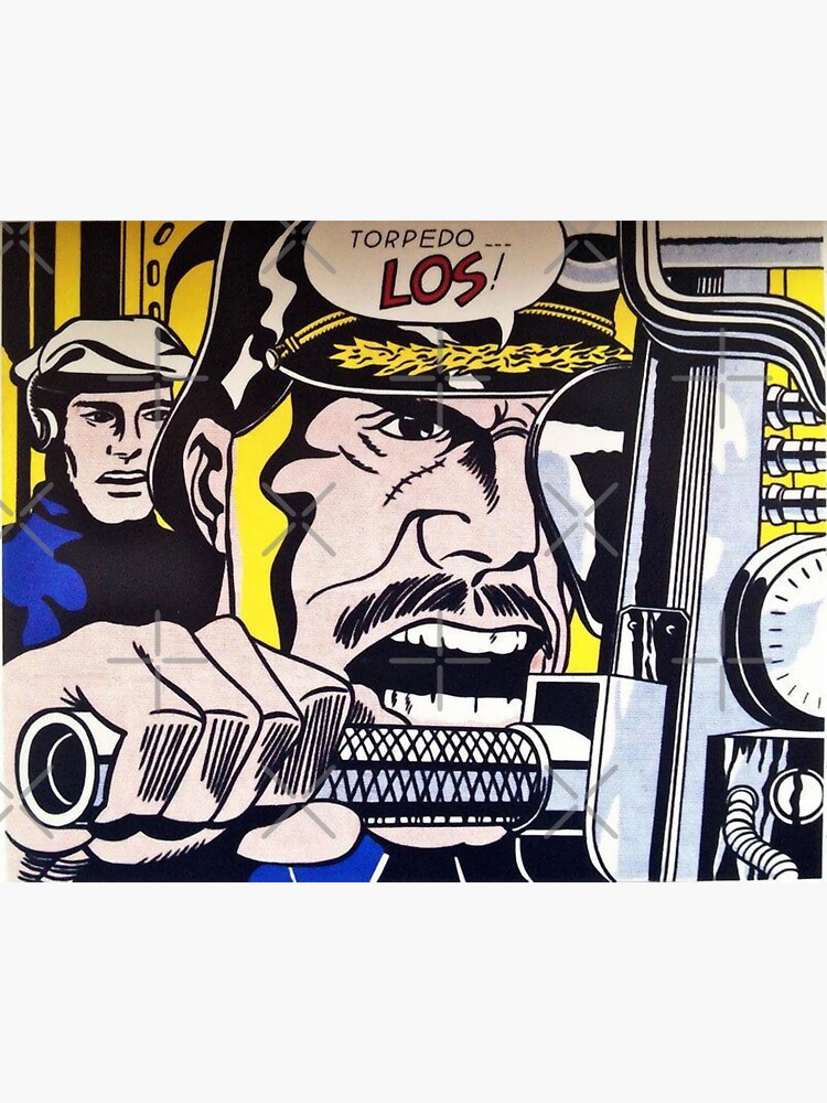 "Roy Lichtenstein torpedo los!" Sticker for Sale by calzelunghe6464 ...