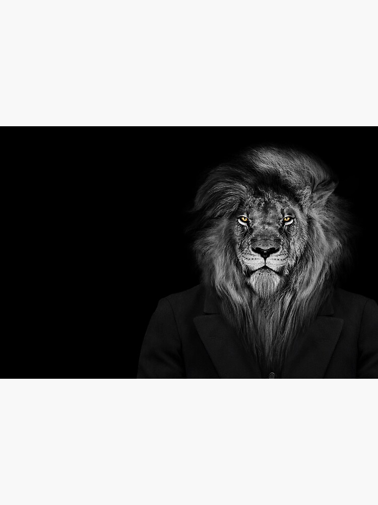 Lámina fotográfica «Hombre bajo la forma de león, la persona del león ...