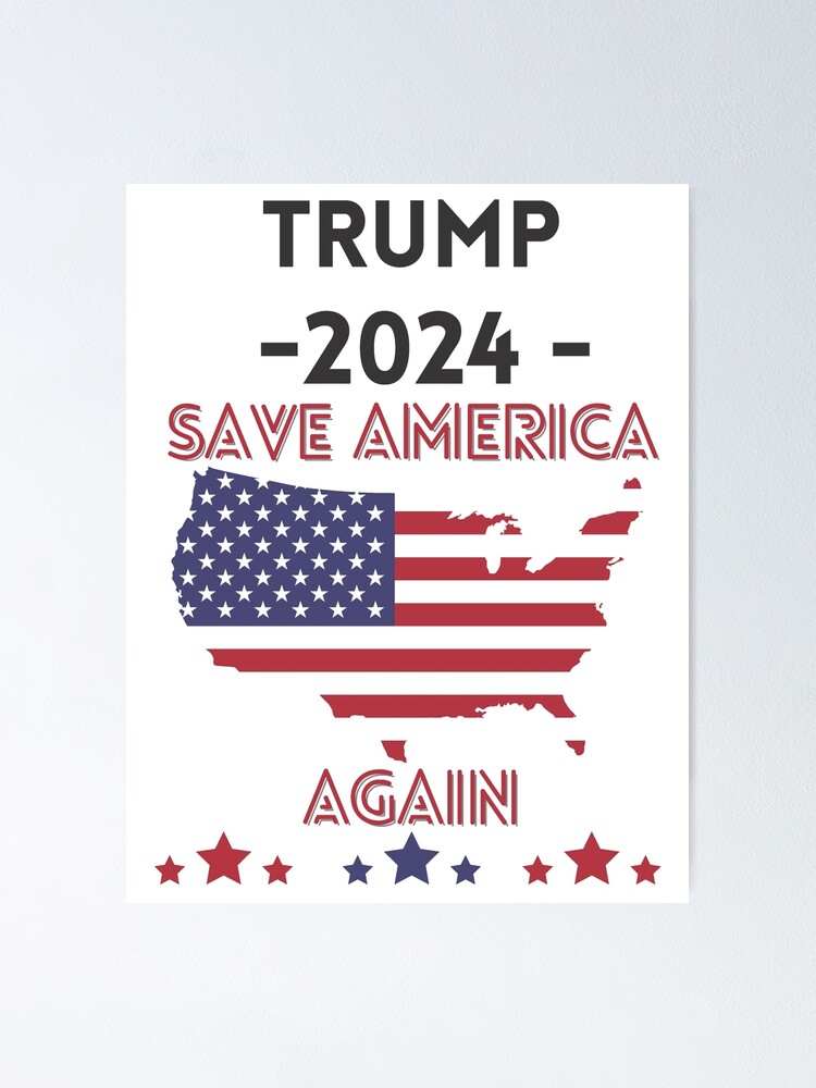 "The American - Trump 2024" Poster by KMS1967 | Redbubble
