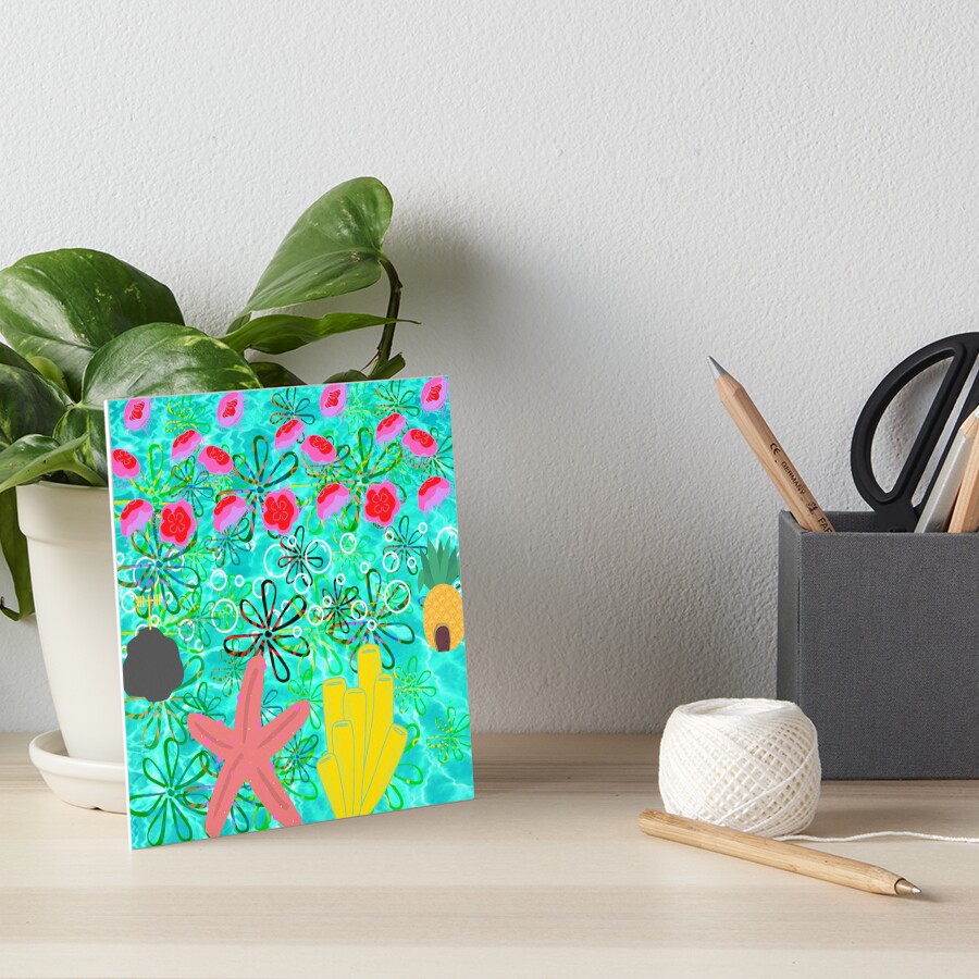 "Abstract SpongeBob SquarePants Fan Art Patrick Star Jellyfish" Art ...