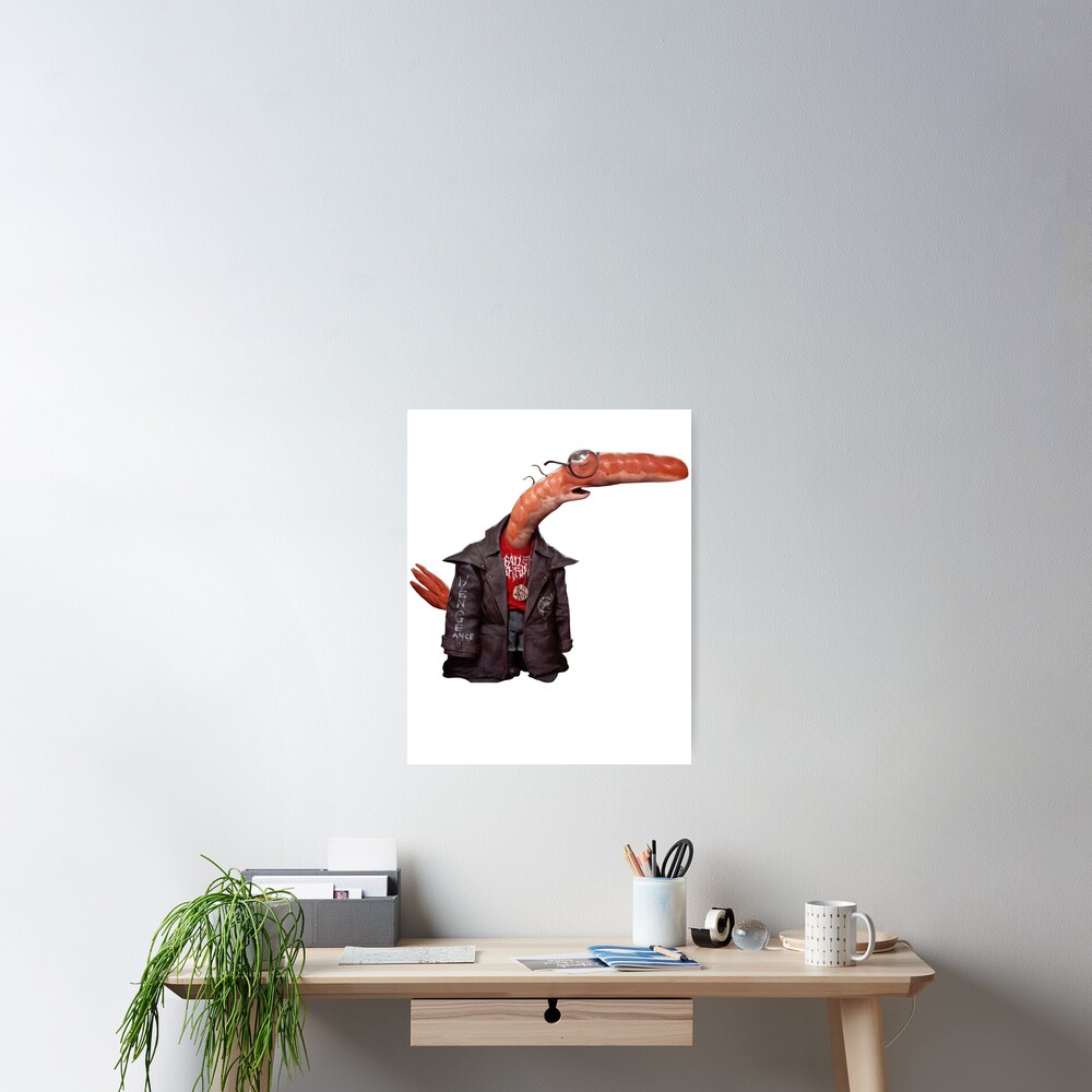 "Shrimp From Smiling Friends" Poster by CapyBoii | Redbubble