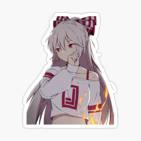 "Fujiwara no Mokou, Touhou" Sticker for Sale by PioWear4You | Redbubble