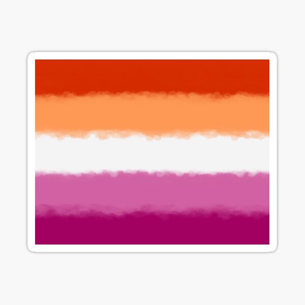 Lesbian Pride Flag Sticker For Sale By Lgbtcottage Redbubble