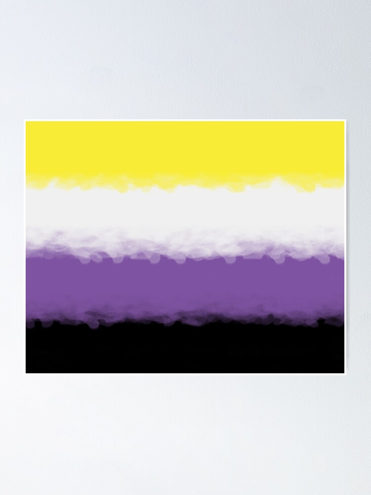 "Non-binary Pride Flag" Poster for Sale by LGBTCOTTAGE | Redbubble