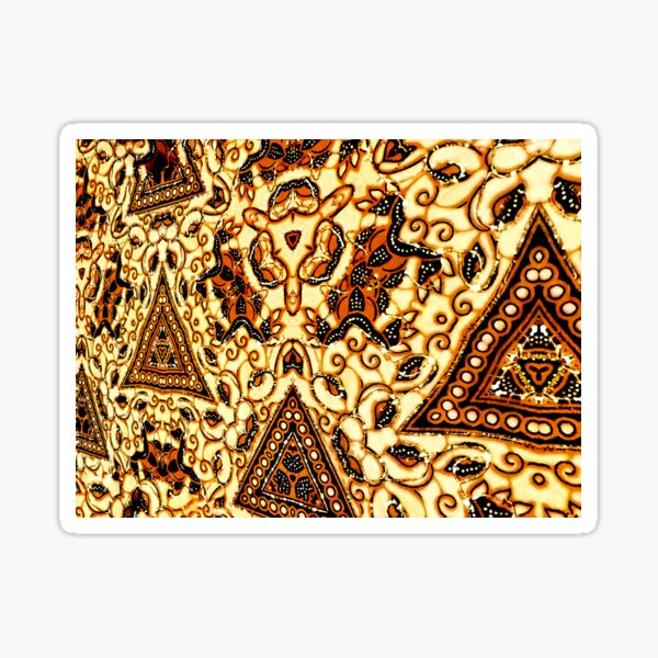 "Classic Batik Pattern P2" Sticker by eReSStyle | Redbubble