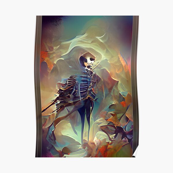 "cloaked skeleton" Poster for Sale by ryeregular | Redbubble