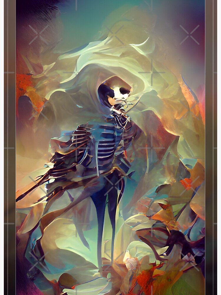 "cloaked skeleton" Sticker for Sale by ryeregular | Redbubble
