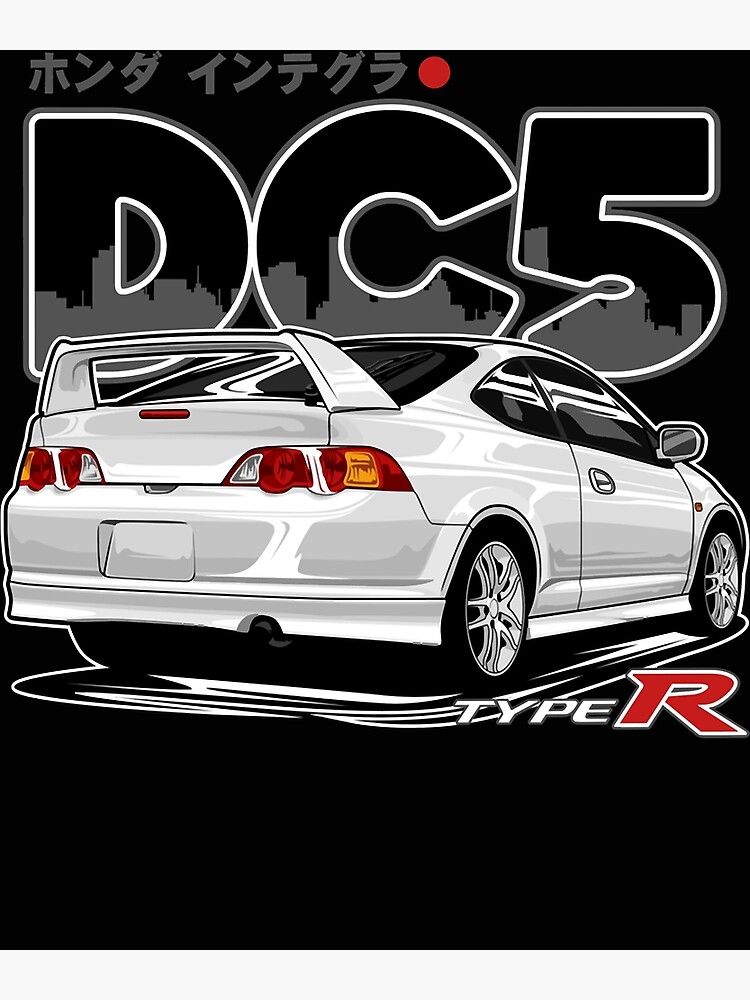 "Integra DC5 Type R Classic T-Shirt.png" Art Print for Sale by ...