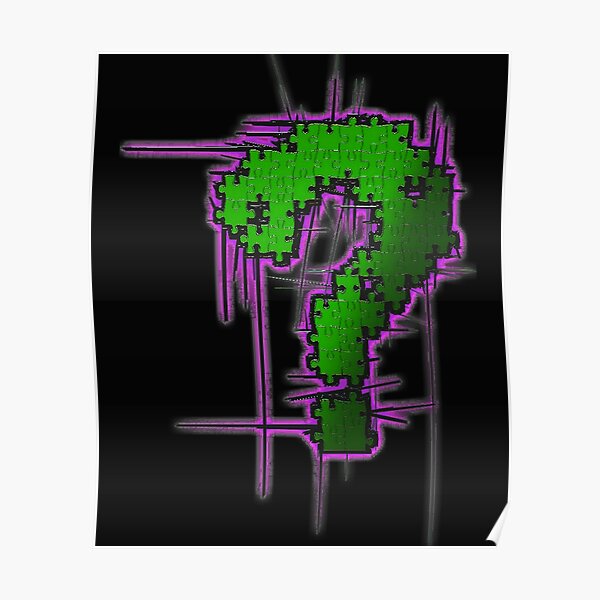 "Question Mark Puzzle Distortion Essential T-Shirt" Poster for Sale by ...