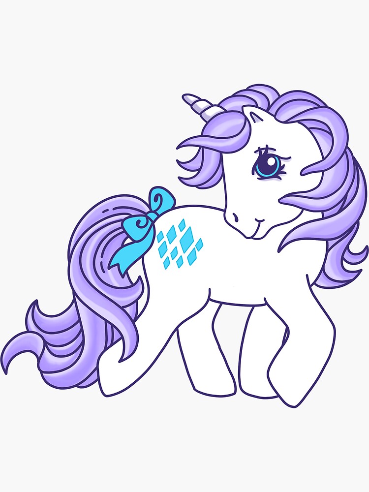 "my little pony vintage generation 1 rainbow sticker " Sticker for Sale ...