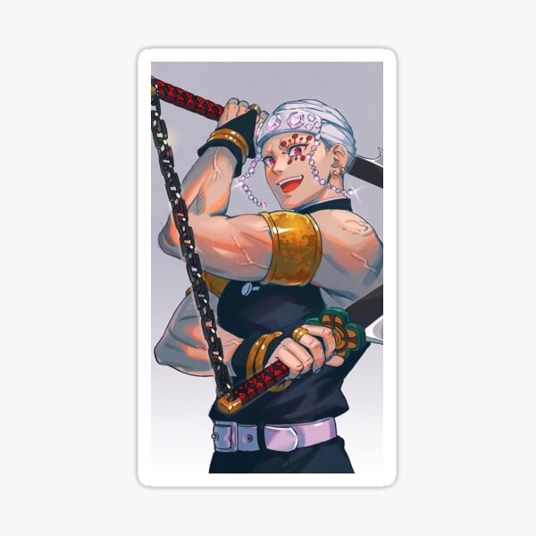 "Uzui tengen " Sticker for Sale by Smokyez | Redbubble