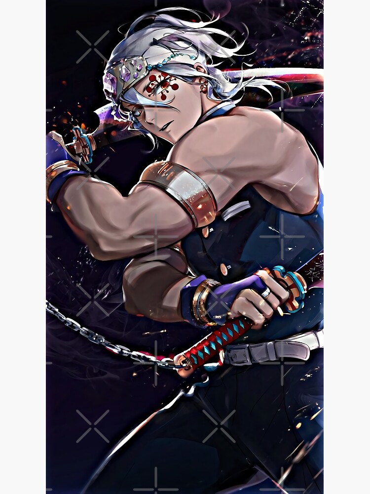 "Uzui tengen " Poster for Sale by Smokyez | Redbubble