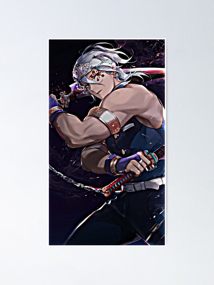 "Uzui tengen " Poster for Sale by Smokyez | Redbubble