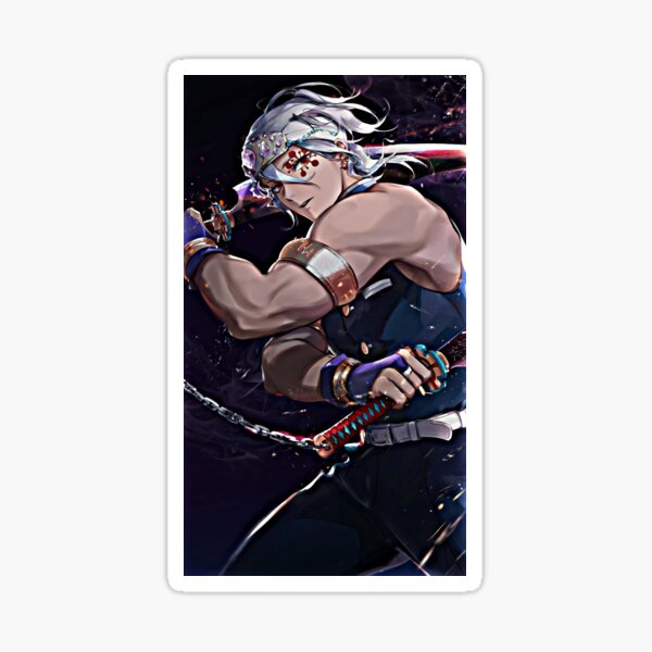 "Uzui tengen " Sticker for Sale by Smokyez | Redbubble