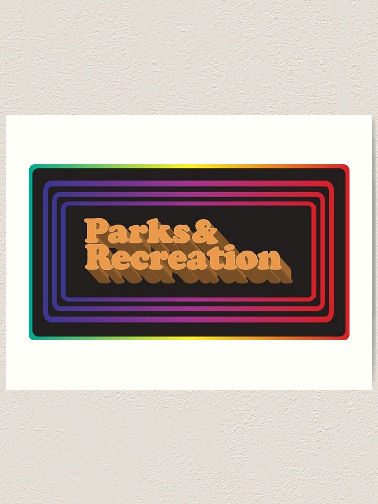 "Parks and Rec Retro Logo" Art Print for Sale by Kale-Bowl | Redbubble