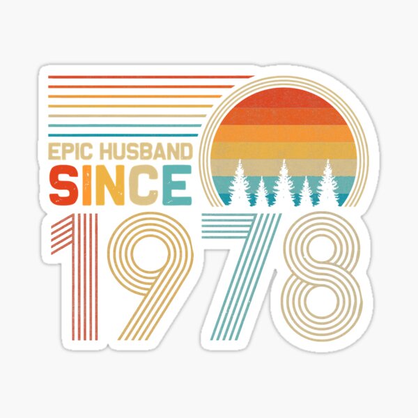 "Wedding Anniversary Him Epic Husband" Sticker for Sale by carpe9572 ...