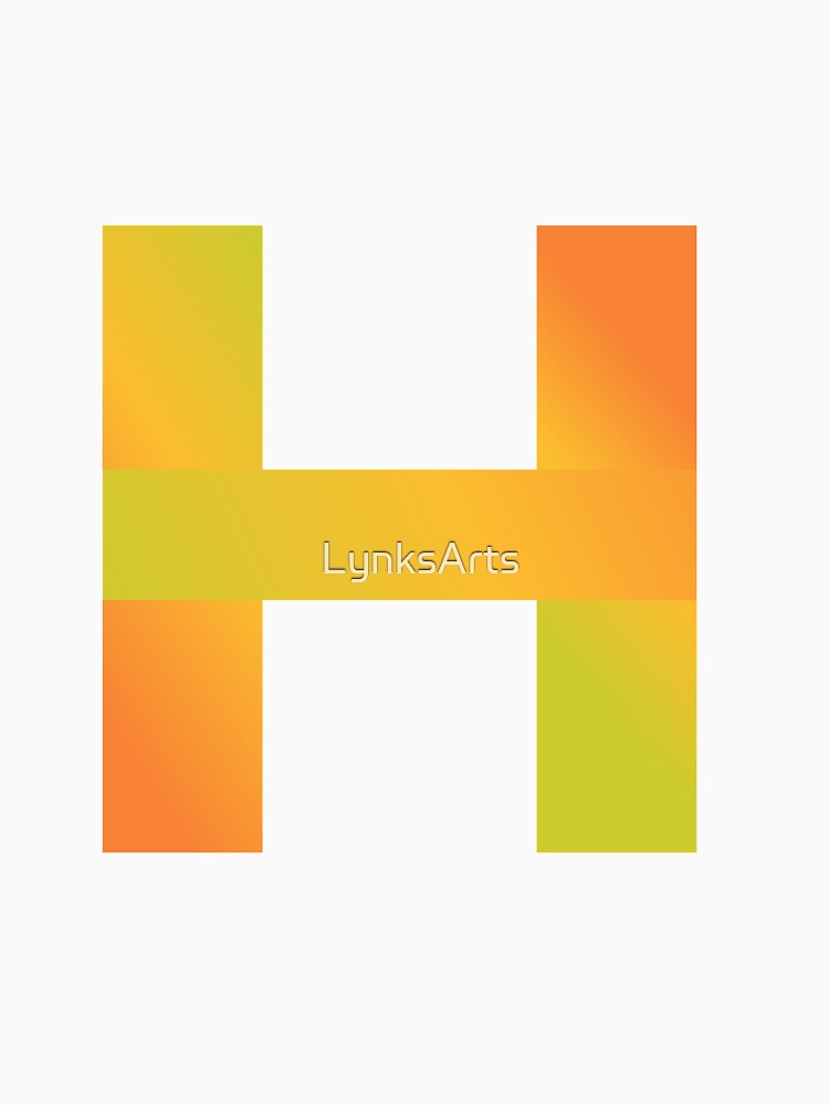 "Letter H - Alphabets + Numbers Sticker, Capital H" T-shirt for Sale by ...