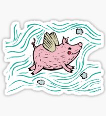Flying Pig: Stickers | Redbubble