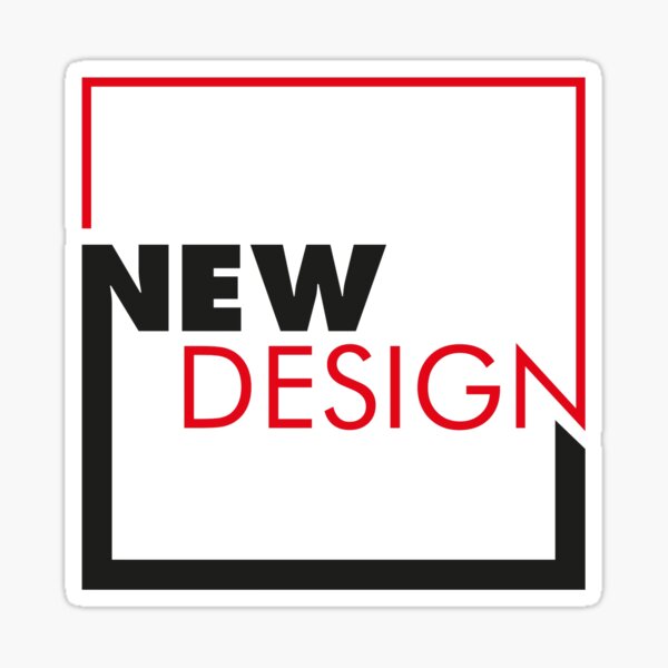 "New Design logo" Sticker for Sale by NewMart | Redbubble
