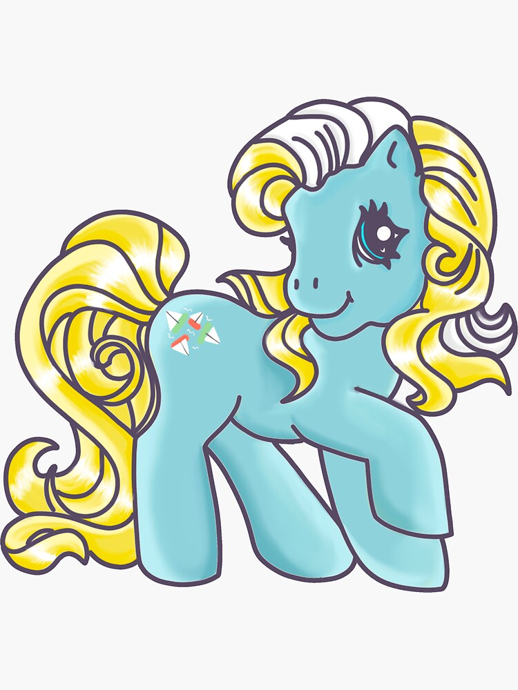 "My little pony pink g1 vintage retro 80s 90s nostalgia sticker ...