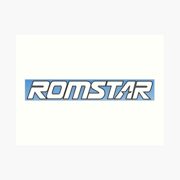 "Romstar (Logo)" Art Print for Sale by winscometjump | Redbubble