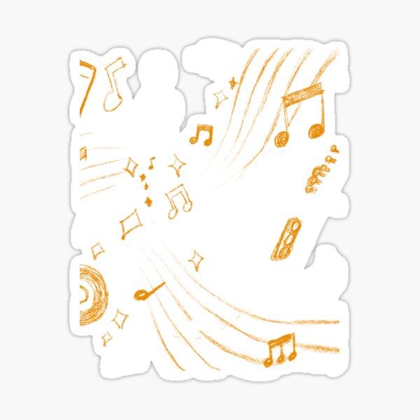 "melody" Sticker for Sale by engabdul | Redbubble