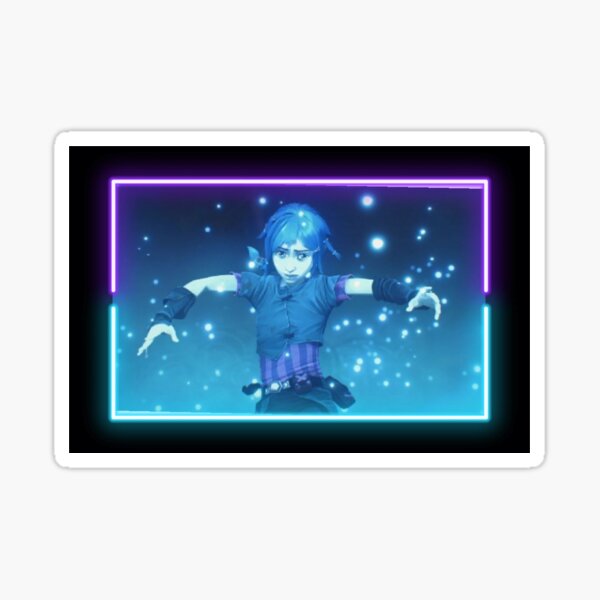 "Arcane" Sticker by Jazzfoxxart | Redbubble