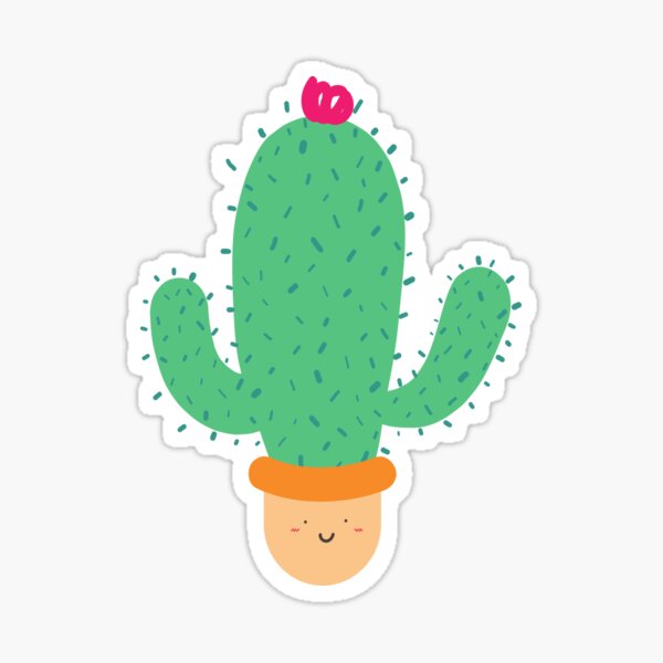 "CACTUS - STICKER" Sticker by CHIBASTICKERS98 | Redbubble