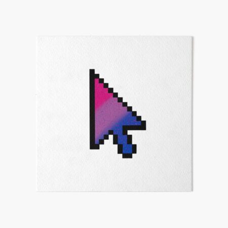 "Bisexual / Biromantic Pride Computer Cursor" Art Board Print by brookelpetefish | Redbubble