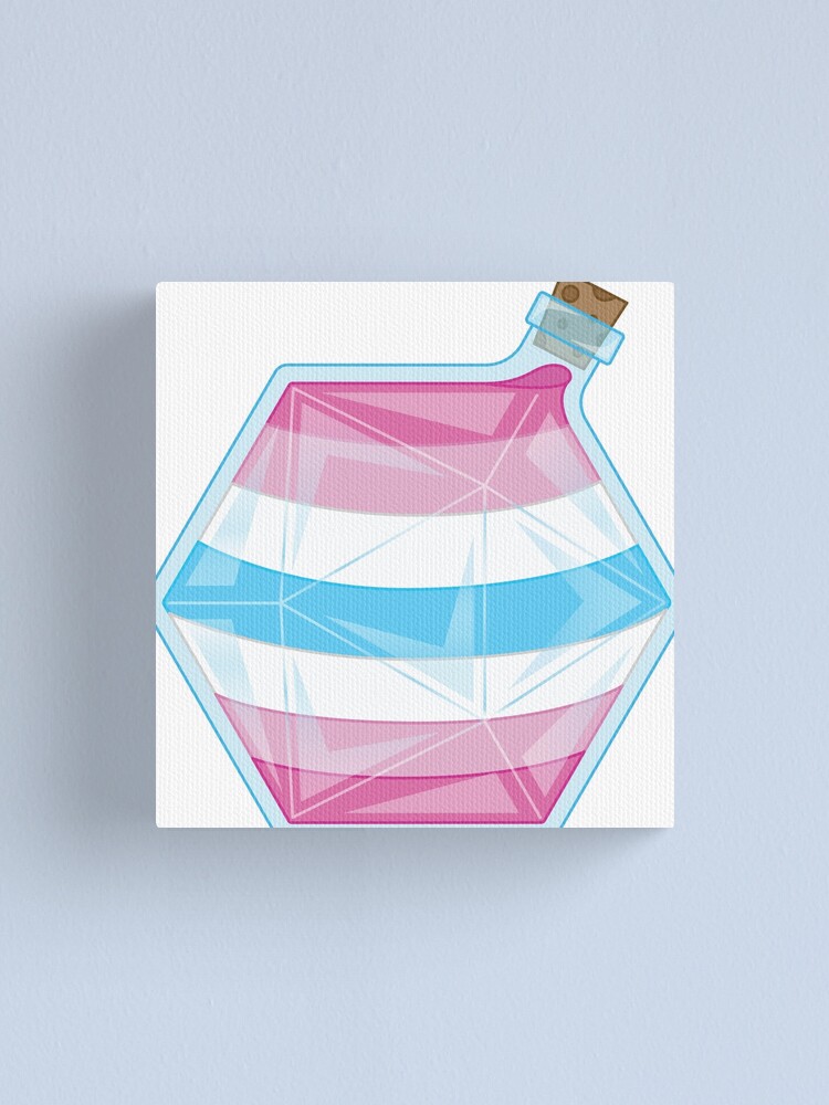 "D20 Femboy Pride Flag Potion Bottle" Canvas Print for Sale by ...