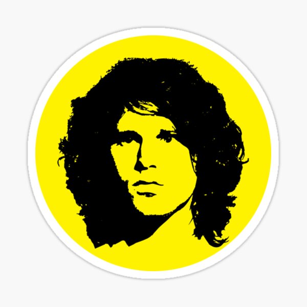 "Jim Morrison" Sticker for Sale by BrianJechorek | Redbubble