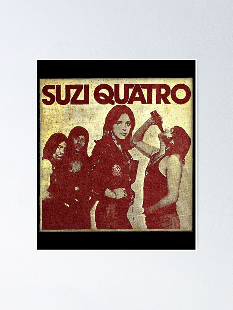"Quatro Singer Suzi Guitar" Poster for Sale by Anthonyan589 | Redbubble