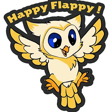 "Happy Flappy" Sticker for Sale by autisticfaerie | Redbubble